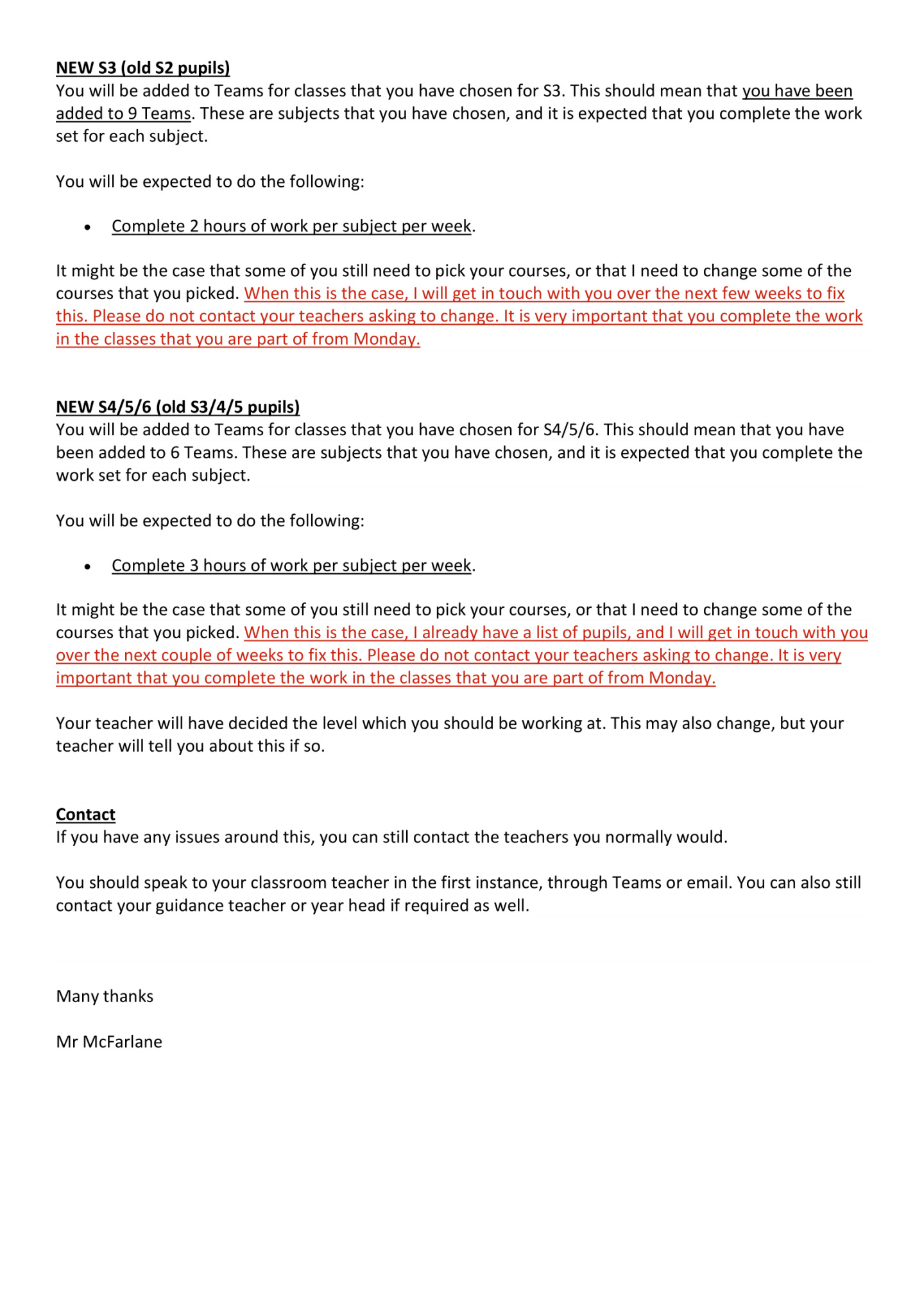 New Timetable Information | Craigroyston Community High School